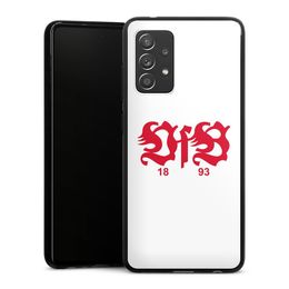 DeinDesign Galaxy A52s 5G Handy Silikon H&uuml;lle Case schwarz Handyh&uuml;lle Official Licensed Product Vfb Stuttgart Lettering