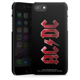 DeinDesign iPhone SE (2020) Handy Premium Case Smartphone Handyh&uuml;lle Schutzh&uuml;lle matt Acdc Logo Merchandise Premium Case