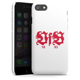 DeinDesign iPhone SE (2020) Handy Premium Case Smartphone Handyh&uuml;lle Schutzh&uuml;lle matt Vfb Stuttgart Lettering Official Licensed Product Premium Case