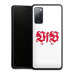 DeinDesign Galaxy S20 FE Handy Premium Silikon H&uuml;lle Handyh&uuml;lle schwarz Case Vfb Stuttgart Lettering Official Licensed Product Silikon Premium Case