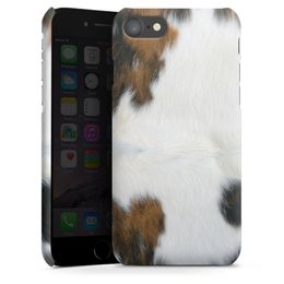 DeinDesign iPhone SE (2020) Handy Premium Case Smartphone Handyh&uuml;lle Schutzh&uuml;lle matt Cow Skin Fur Cow Premium Case