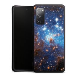 DeinDesign Galaxy S20 FE Handy Premium Silikon H&uuml;lle Handyh&uuml;lle schwarz Case Weltall Galaxy Star Silikon Premium Case