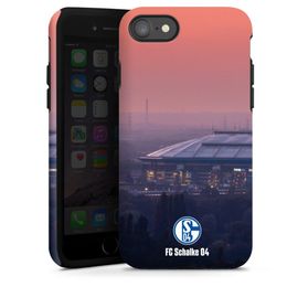 DeinDesign iPhone SE (2020) Handy Panzer Handyh&uuml;lle robuste Outdoor H&uuml;lle Schutzh&uuml;lle matt Official Licensed Product Stadium Fc Schalke 04 Tough Case