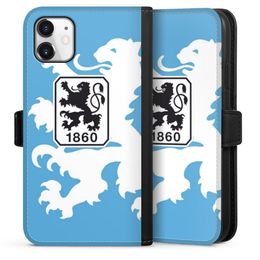 DeinDesign iPhone 11 Handy Klapph&uuml;lle Handyh&uuml;lle aus Kunst Leder schwarz Flip Case Coat Of Arms Tsv 1860 M&uuml;nchen Official Licensed Product Sideflip mit Lasche