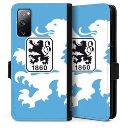 DeinDesign Galaxy S20 Handy Klapph&uuml;lle Handyh&uuml;lle aus Kunst Leder schwarz Flip Case Official Licensed Product Tsv 1860 M&uuml;nchen Coat Of Arms Sideflip mit Lasche