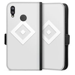 DeinDesign Huawei P20 Lite Handy Klapph&uuml;lle Handyh&uuml;lle aus Kunst Leder schwarz Flip Case Hamburger Sv Hsv Coat Of Arms Sideflip mit Lasche