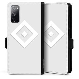 DeinDesign Galaxy S20 Handy Klapph&uuml;lle Handyh&uuml;lle aus Kunst Leder schwarz Flip Case Coat Of Arms Hamburger Sv Hsv Sideflip mit Lasche