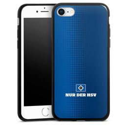 DeinDesign iPhone SE (2022) Handy Slim Case extra d&uuml;nn Silikon Handyh&uuml;lle schwarz H&uuml;lle Hsv Logo Official Licensed Product Silikon Slim Case
