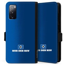 DeinDesign Galaxy S20 Handy Klapph&uuml;lle Handyh&uuml;lle aus Kunst Leder schwarz Flip Case Hsv Logo Official Licensed Product Sideflip mit Lasche