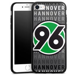 DeinDesign iPhone SE (2022) Handy Slim Case extra d&uuml;nn Silikon Handyh&uuml;lle schwarz H&uuml;lle Official Licensed Product H96 Hannover 96 Silikon Slim Case