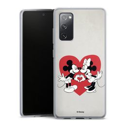 DeinDesign Galaxy S20 FE Handy Silikon H&uuml;lle Case transparent Handyh&uuml;lle Disney Heart Silikon Case