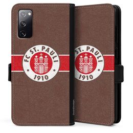 DeinDesign Galaxy S20 Handy Klapph&uuml;lle Handyh&uuml;lle aus Kunst Leder schwarz Flip Case Fc St. Pauli Official Licensed Product Logo Sideflip mit Lasche