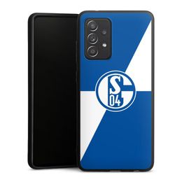 DeinDesign Galaxy A52s 5G Handy Premium Silikon H&uuml;lle Handyh&uuml;lle schwarz Case Official Licensed Product Fc Schalke 04 Bundesliga Silikon Premium Case
