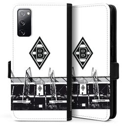 DeinDesign Galaxy S20 Handy Klapph&uuml;lle Handyh&uuml;lle aus Kunst Leder schwarz Flip Case Borussia M&ouml;nchengladbach Die Fohlen Stadium Sideflip mit Lasche