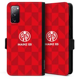 DeinDesign Galaxy S20 Handy Klapph&uuml;lle Handyh&uuml;lle aus Kunst Leder schwarz Flip Case Mainz 05 Official Licensed Product Merchandise Sideflip mit Lasche