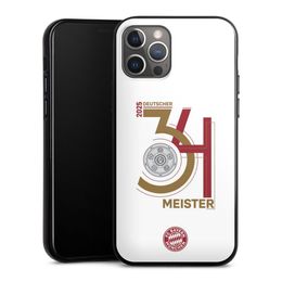 DeinDesign iPhone 12 Pro Handy Silikon H&uuml;lle Case schwarz Handyh&uuml;lle Master Official Licensed Product Fc Bayern M&uuml;nchen
