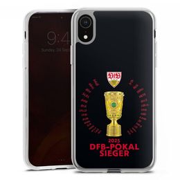 DeinDesign iPhone Xr Handy Silikon H&uuml;lle Case transparent Handyh&uuml;lle Trophy Official Licensed Product Vfb Stuttgart Silikon Case