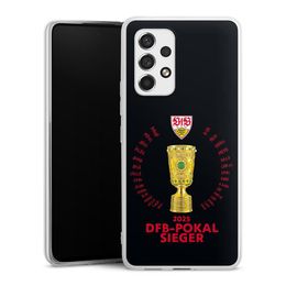 DeinDesign Galaxy A53 5G Handy Silikon H&uuml;lle Case transparent Handyh&uuml;lle Vfb Stuttgart Trophy Official Licensed Product Silikon Case