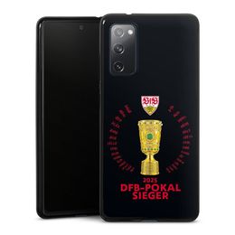 DeinDesign Galaxy S20 FE Handy Silikon H&uuml;lle Case schwarz Handyh&uuml;lle Vfb Stuttgart Trophy Official Licensed Product