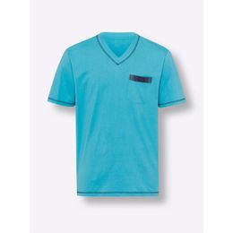 WITT Herren Shorty mit Karo-Hose, t&uuml;rkis-marine, Gr&ouml;&szlig;e 56/58