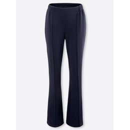 WITT Damen Schlupfhose mit abgesteppter B&uuml;gelfalte, marine, Gr&ouml;&szlig;e 44
