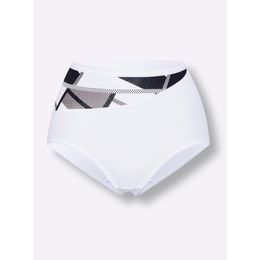 w&auml;schepur w&auml;schepur Damen Taillenslip mit grafischem Print, wei&szlig;-bedruckt, Gr&ouml;&szlig;e 52/54