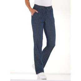 WITT Damen Schlupfjeans mit gesmoktem Bund, blue-stone-washed, Gr&ouml;&szlig;e 26