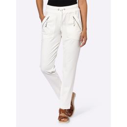 Heine Damen Schlupfhose, Natur, Gr. 24, R&ouml;hrenhosen, Material: Polyester