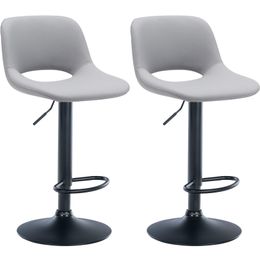 CLP 2er Set Barhocker Camden I Kunstleder-Bezug