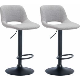 CLP 2er Set Barhocker Camden I Stoff-Bezug