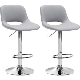 CLP 2er Set Barhocker Camden I Kunstleder-Bezug