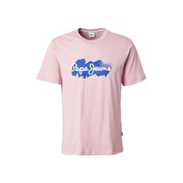 Pepe Jeans T-Shirt 'Milton' Herren Größe M blau / rosa / weiß