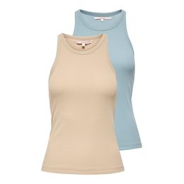 Only Top 'ONLLindsay' Damen Gr&ouml;&szlig;e M beige / hellblau