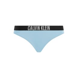 Calvin Klein Swimwear Bikinihose Damen Größe M hellblau / grau / schwarz