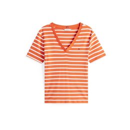 Tommy Hilfiger T-Shirt 'Cody' Damen Größe XXL orange / weiß