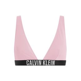 Calvin Klein Swimwear Bikinitop 'Intense Power' Damen Größe 100 pastellpink / schwarz / weiß