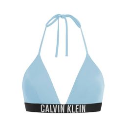 Calvin Klein Swimwear Bikinitop Damen Größe 90 blau / schwarz