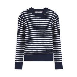 Tommy Hilfiger Pullover Damen Gr&ouml;&szlig;e L navy / wei&szlig;