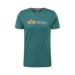 Alpha Industries T-Shirt Herren Gr&ouml;&szlig;e XXL smaragd / orange / wei&szlig;