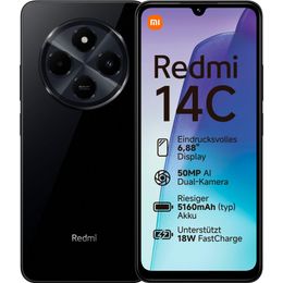 Xiaomi Smartphone "Redmi 14C", schwarz (midnight schwarz), 128 GB, Mobiltelefone