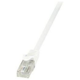 LogiLink CP2101U RJ45 Netzwerkkabel, Patchkabel CAT 6 U/UTP 15.00 m Wei&szlig; mit Rastnasenschutz 1 St.
