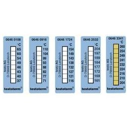 testo testoterm Temperaturmessstreifen 204 bis 260 &deg;C Inhalt10 St.