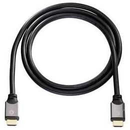 Oehlbach HDMI Anschlusskabel HDMI-A Stecker, HDMI-A Stecker 10.00 m Schwarz 92458 4K UHD, Audio Return Channel, vergoldete Steckkontakte HDMI-Kabel