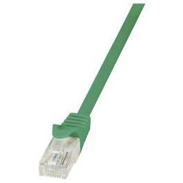 LogiLink CP2055U RJ45 Netzwerkkabel, Patchkabel CAT 6 U/UTP 2.00 m Gr&uuml;n mit Rastnasenschutz 1 St.