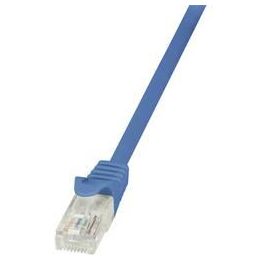 LogiLink CP2076U RJ45 Netzwerkkabel, Patchkabel CAT 6 U/UTP 5.00 m Blau mit Rastnasenschutz 1 St.