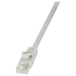 LogiLink CP2072U RJ45 Netzwerkkabel, Patchkabel CAT 6 U/UTP 5.00 m Grau mit Rastnasenschutz 1 St.