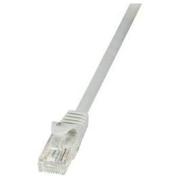 LogiLink CP2082U RJ45 Netzwerkkabel, Patchkabel CAT 6 U/UTP 7.50 m Grau mit Rastnasenschutz 1 St.