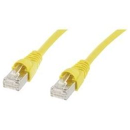 Teleg&auml;rtner 100008647 RJ45 Netzwerkkabel, Patchkabel CAT 6a S/FTP 5.00 m Gelb Flammwidrig, mit Rastnasenschutz, Flammwidrig, Halogenfrei, UL-zertifiziert 1 St.