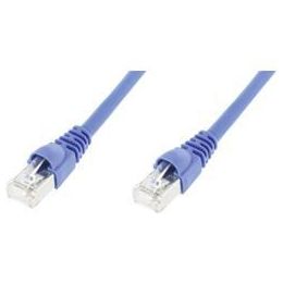 Teleg&auml;rtner 100008465 RJ45 Netzwerkkabel, Patchkabel CAT 6a S/FTP 3.00 m Blau Flammwidrig, mit Rastnasenschutz, Flammwidrig, Halogenfrei, UL-zertifiziert 1 St.