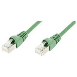 Teleg&auml;rtner 100007965 RJ45 Netzwerkkabel, Patchkabel CAT 6a S/FTP 0.50 m Gr&uuml;n Flammwidrig, mit Rastnasenschutz, Flammwidrig, Halogenfrei, UL-zertifiziert 1 St.